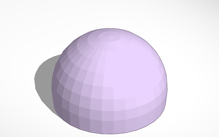 3D design Egg shell Bottom half - Tinkercad