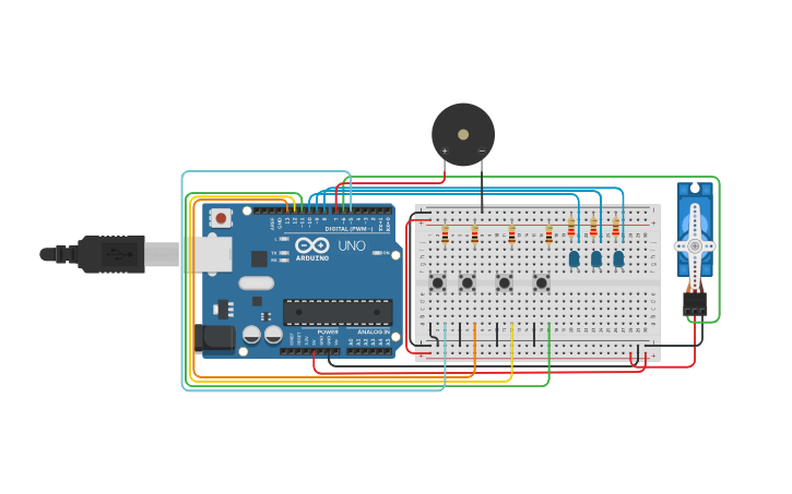 Circuit design Ejercicio 4 - Examen - Tinkercad