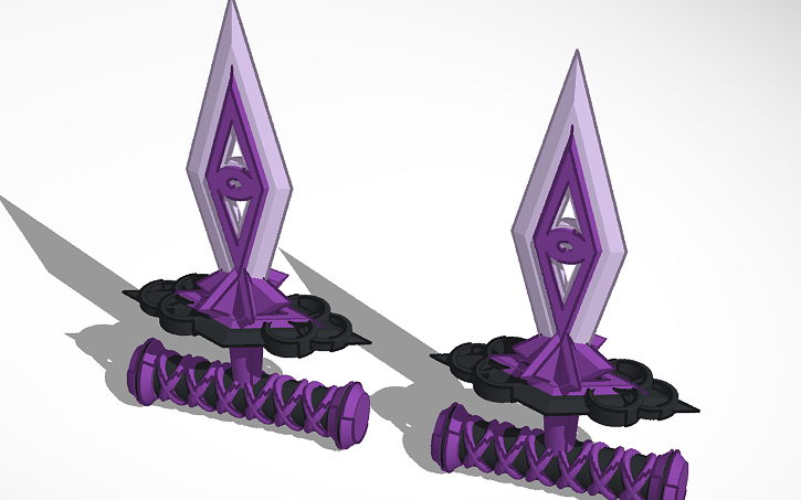 3D design Venom Spike Push Blades | Tinkercad