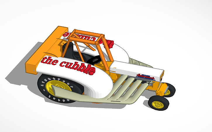 3d Design Cubble Cub Cadet Pulling Tractor Tinkercad