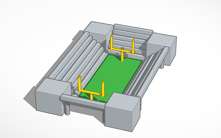 3D design Football Stadium | Tinkercad