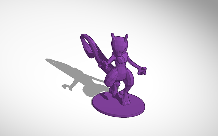 3D design Mewtwo - Tinkercad