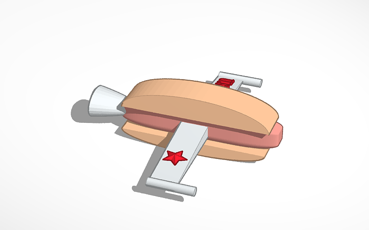 3D design The Flying Wiener. | Tinkercad