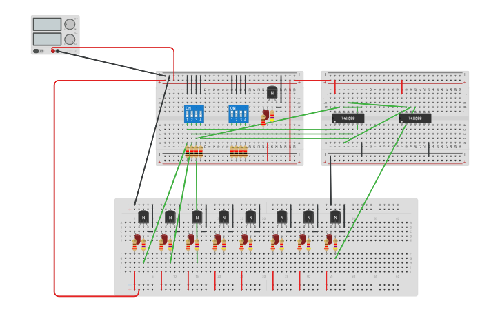 Circuit design Q1 Deprez TP5 F1 - Tinkercad