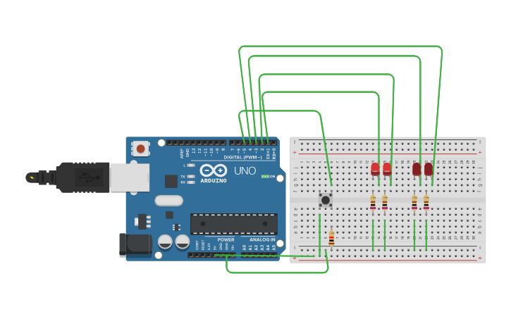 Circuit design while loop | Tinkercad