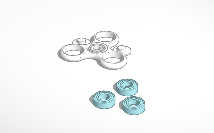 3D design Fidget spinner - Tinkercad