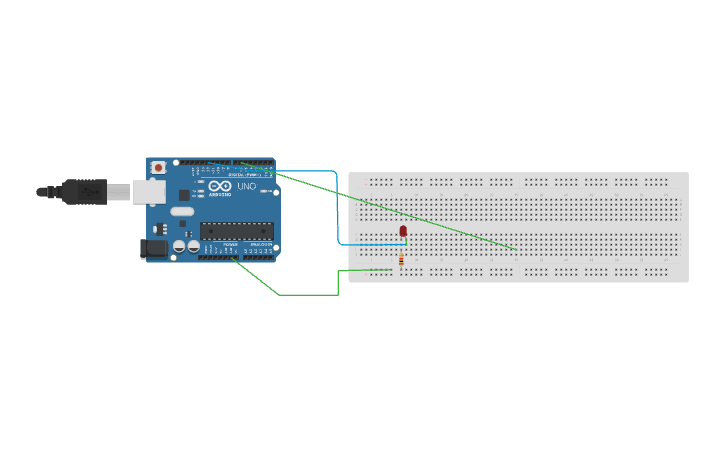 Circuit design LED WITH ARDUINO - Tinkercad