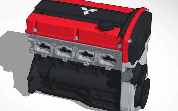 3D design 4G63T Mitsubishi Motors - Tinkercad