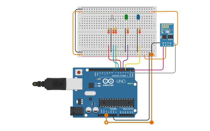 Circuit design Conexiones - Tinkercad