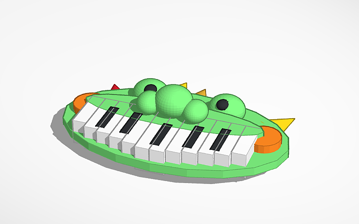 3D design PianoSaurus - Tinkercad