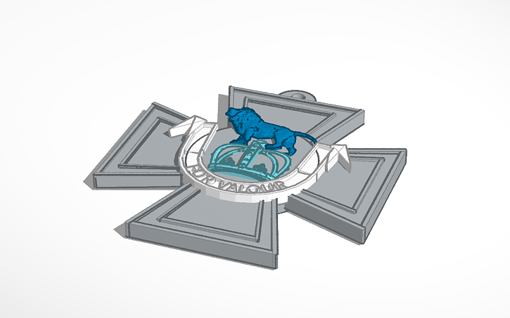 3D design Rose & Gus's Victoria Cross - Tinkercad