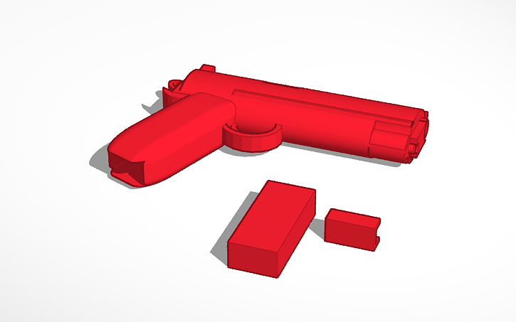 3D design 1911 9mm - Tinkercad