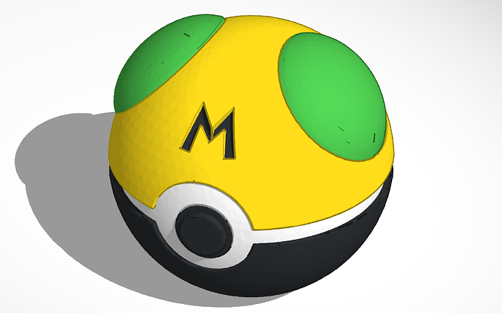 3D design Master Ball Inverted Colors (Model by Brkken) (Beta) | Tinkercad