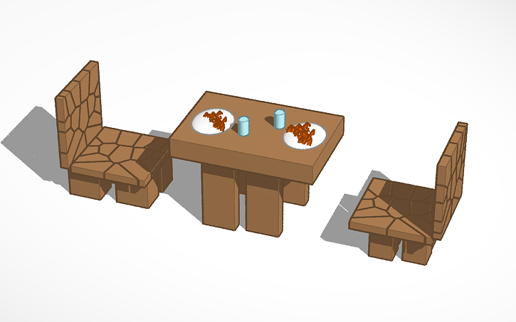 3D design Diner table - Tinkercad