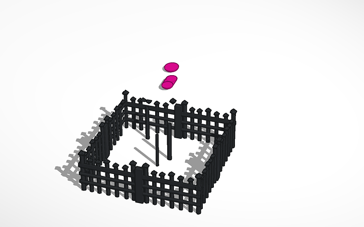 3D design picket fence | Tinkercad