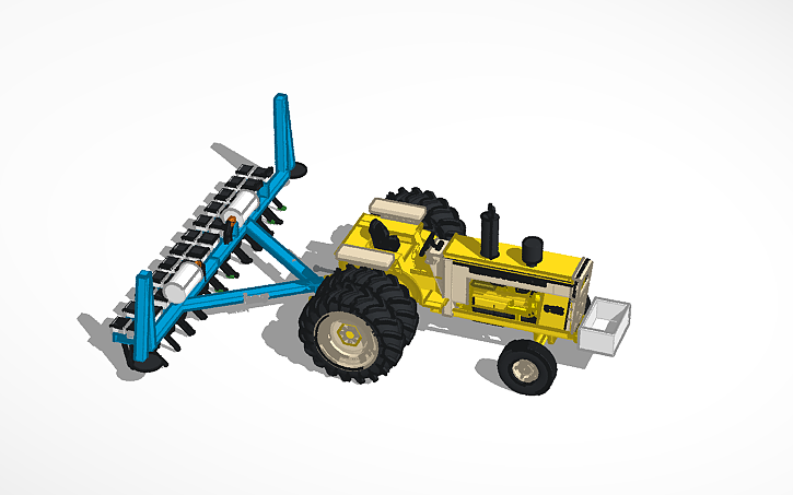 3D design Minneapolis Moline G 1355 pullin a kinzy 12 row planter ...