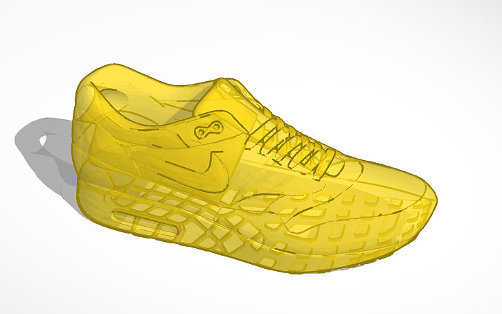 3D design CLEAR and Gold Nike Shoes! - Tinkercad