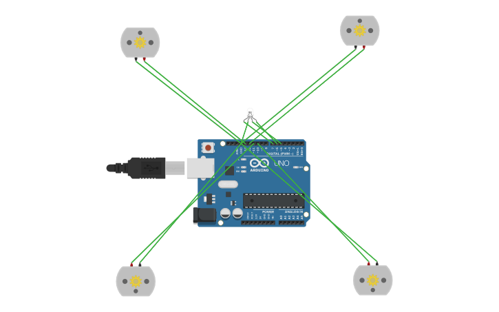 Circuit design Arduino Drone - Tinkercad