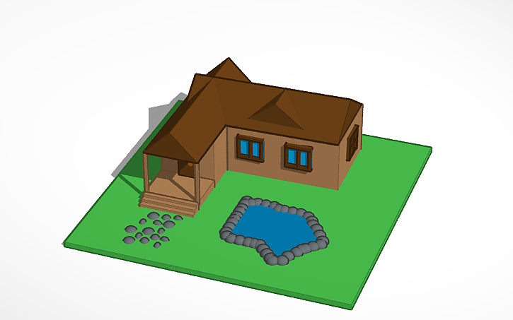 3D design Griffin Chennault-Simple House - Tinkercad