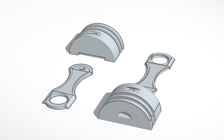 3D design Performance Piston (P) - Tinkercad