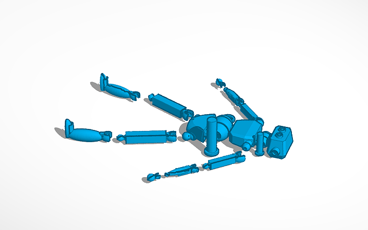 3D design Movable Robot | Tinkercad