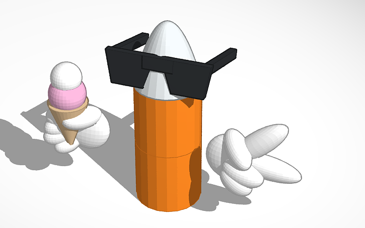 3D design happy bullet | Tinkercad