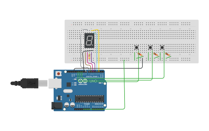 Circuit design button - Tinkercad