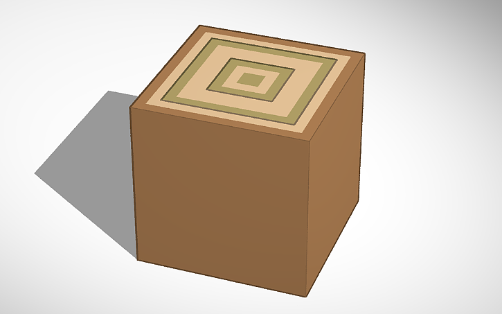 3D design Minecraft Oak Log - Tinkercad