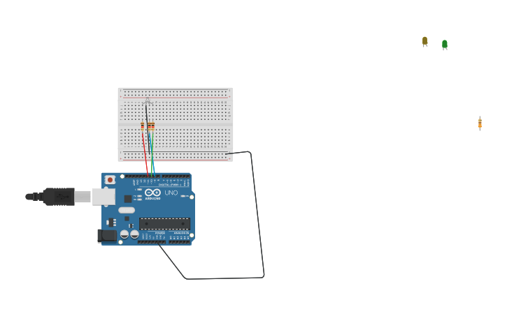 Circuit design RGB LED | Tinkercad