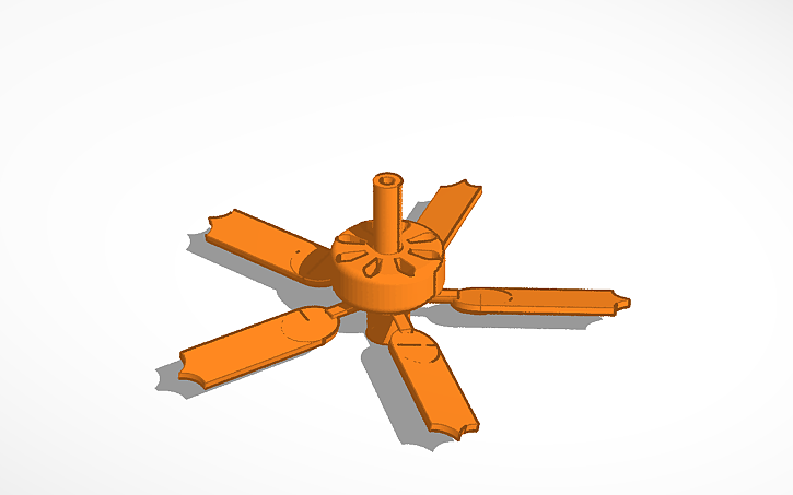 3D design 5 Below flying ball to miniature ceiling fan modification ...
