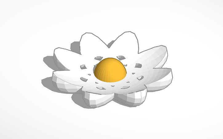 3D design Daisy flower is pretty - Tinkercad