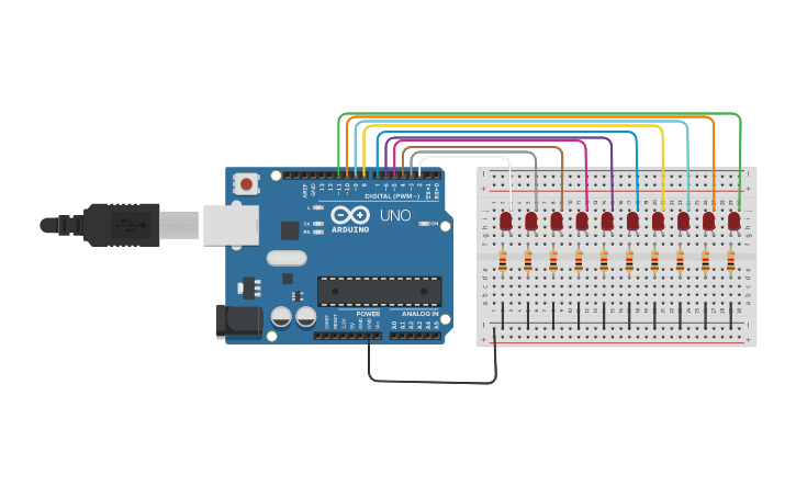 Circuit design Prender Un Led Con Arduino - Tinkercad