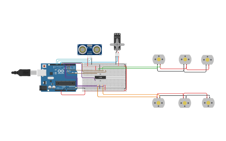 Circuit design rover - Tinkercad