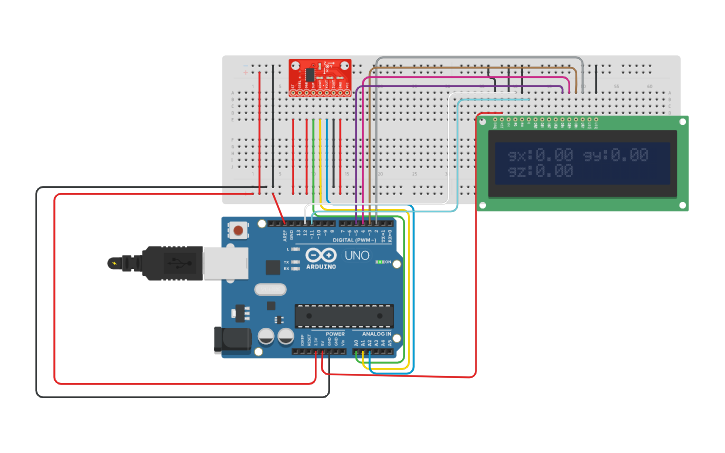 Circuit Design Copy Of 19 Accelerometer Module Tinkercad