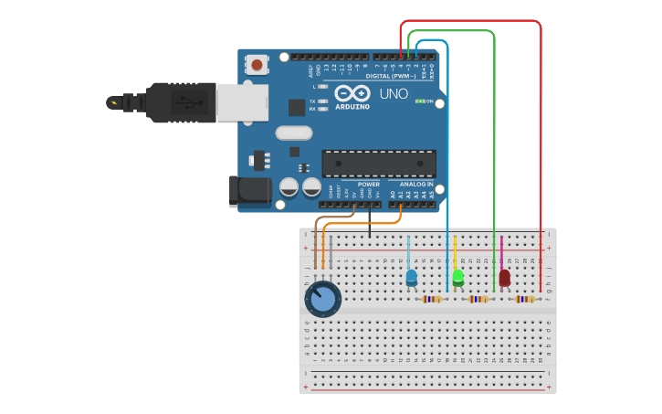 Circuit design Aula 7 - Exercício 2 | Tinkercad