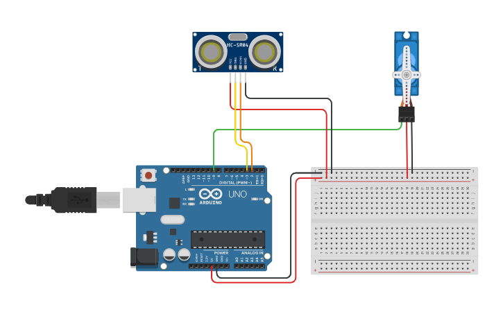 Circuit Design Auto Garbage Tinkercad