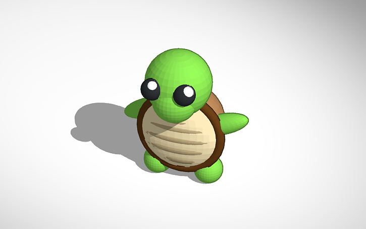 3D design turtle - Tinkercad
