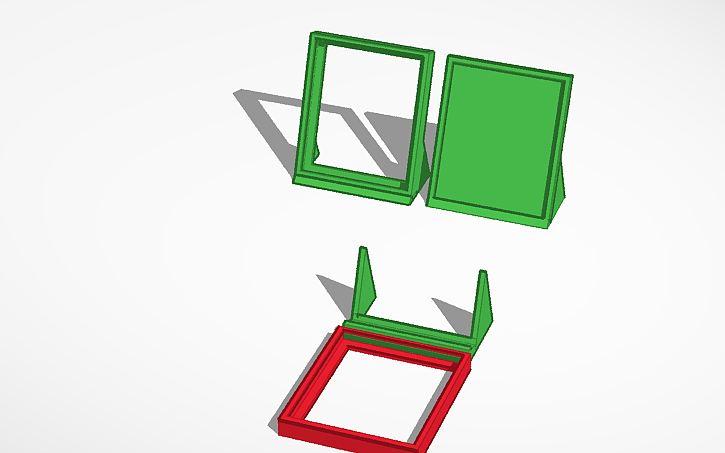 3D design Polaroid photo frame - Tinkercad