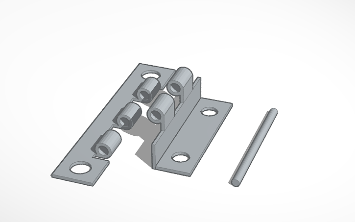 Tinkercad Tutorial How To Make A Hinge Youtube