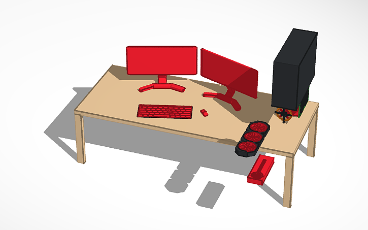 3D design Gaming PC | Tinkercad
