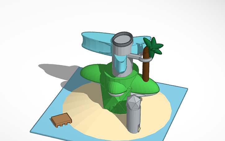 3D design Plastic Beach - Tinkercad