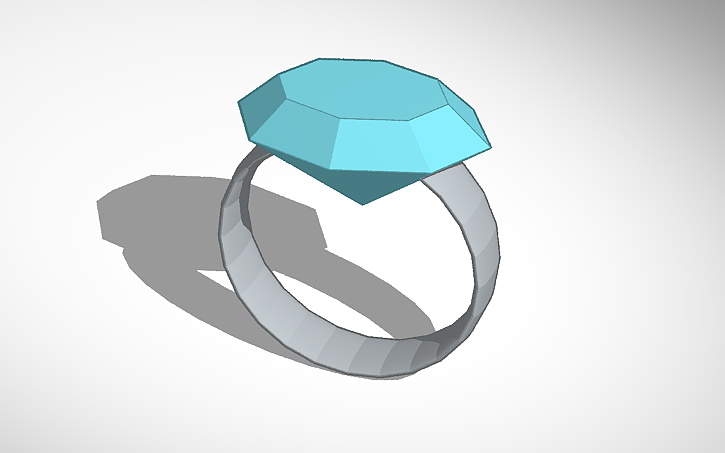 3D design Diamond Ring | Tinkercad