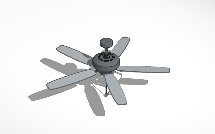 3D design Ceiling Fan - Tinkercad