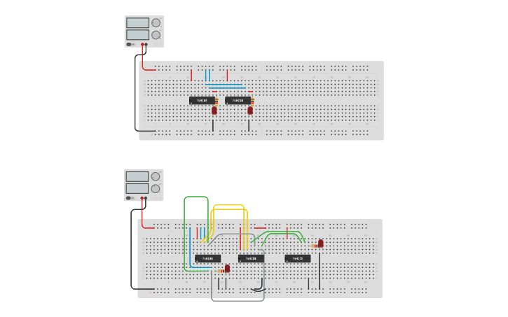 Circuit design Lab 2 Compile Circuit | Tinkercad