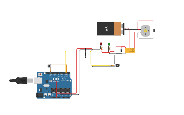 Circuit design MODULO RELE - Tinkercad