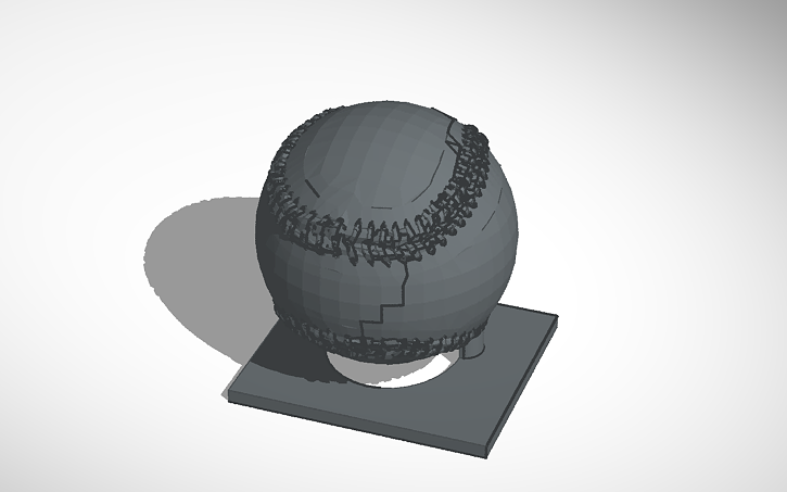 3D design Adam Baseball | Tinkercad