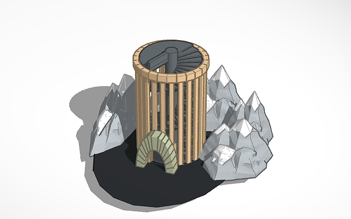 3D design dice roller - Tinkercad