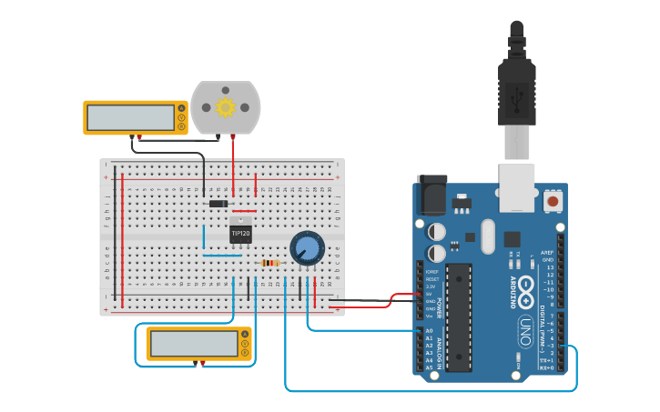 Circuit Design Dc Motor Speed Control Tinkercad