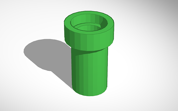 3D design Super Mario Pipe | Tinkercad
