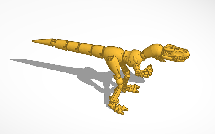 3D design dinosaurio/ T-Rex - Tinkercad